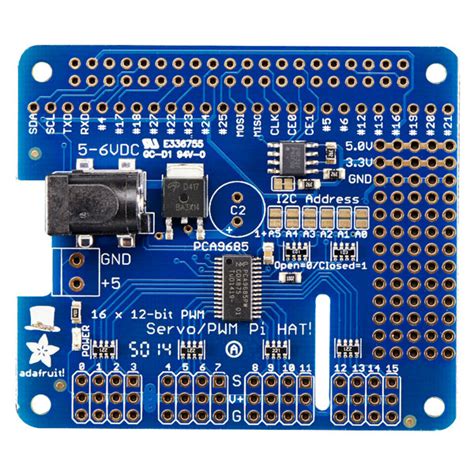 Adafruit Channel Servo HAT PWM For Raspberry Pi A B Or Rapid Electronics