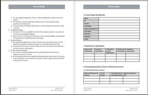 Service Design Process Template Itsm Docs Itsm Documents And Templates