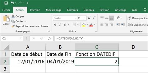 Excel Différence Entre Deux Datesheures — Management Financier