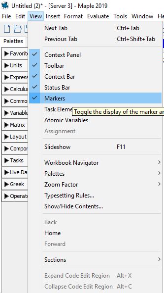 How Can I View Areas Where Maple Automatically Executes In Document