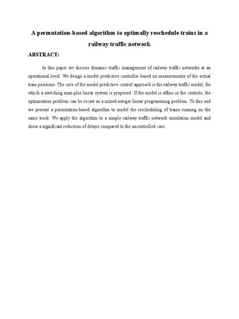 A Permutation Based Algorithm Train Final Pdf Java Server Pages