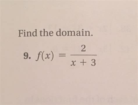solved find the domain f x 2 x 3