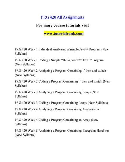 Prg 420 Massive Success