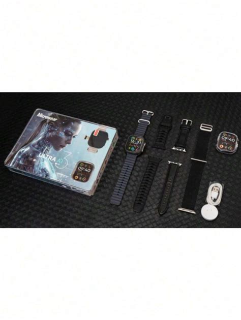 Smartwatch Ultra Ai 3 Smart Watch 4g Nfc Chip Input Chatgpt Microwear