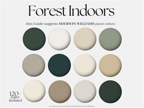 Sherwin Williams Color Palette Forest Indoors Paint Your Whole House