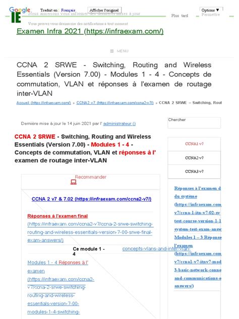 ccna 2 srwe switching routing and wireless essentials version 7 00