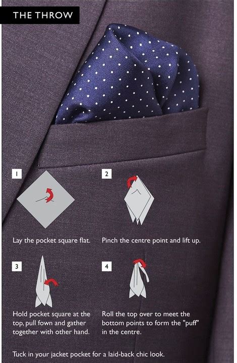How To Fold Your Suit Pocket Square To Give An Elegant Look Infographics PIC Fashion Nigeria