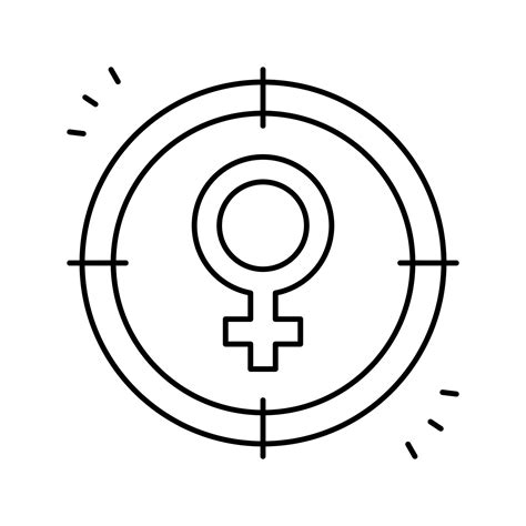 Sexism Social Problem Line Icon Vector Illustration Vector Art At Vecteezy
