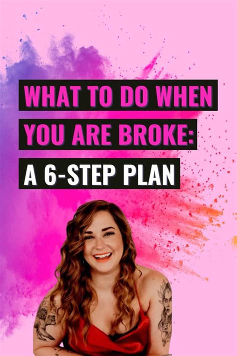 What To Do When Youre Broke A 6 Step Plan Clo Bare Money Coach
