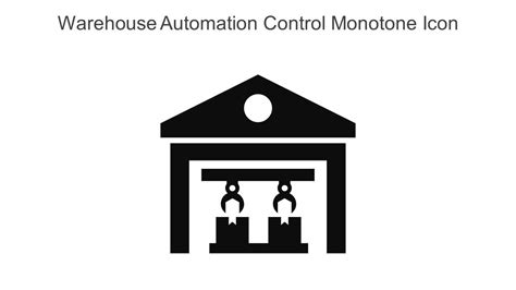 Warehouse Automation Control Monotone Icon In Powerpoint Pptx Png And