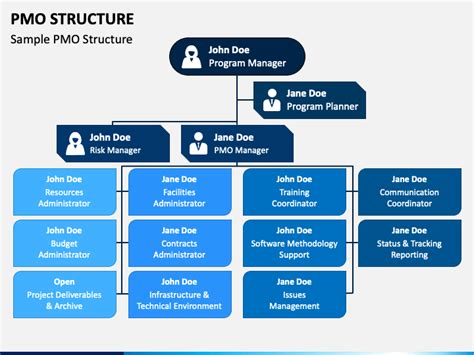 PMO Structure PowerPoint And Google Slides Template PPT Slides