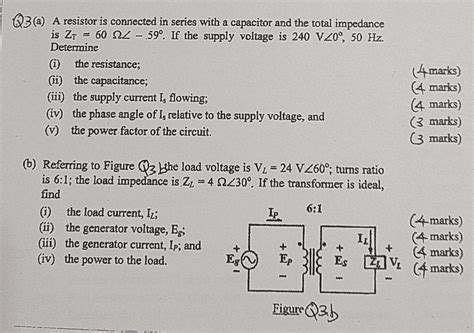 Solved Q A A Resistor Is Connected In Series