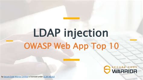 Secure Code Warrior Ldap Injection Ppt