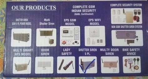 Gsm Shutter Security System 105 Db At ₹ 1200piece In Rewari Id