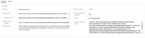 creating a forms pro survey summary form megan v walker