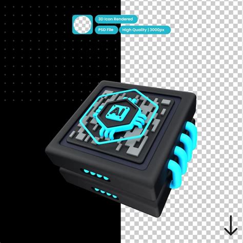 Premium Psd Psd 3d Illustration Of Artificial Intelligence Server