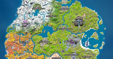 Fortnite Chapter 3 Season 4 Map Named Locations And Landmarks