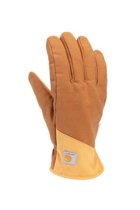 Carhartt Rugged Flex Insulated Open Cuff Gloves For Men In Brown Gd0 Gliks