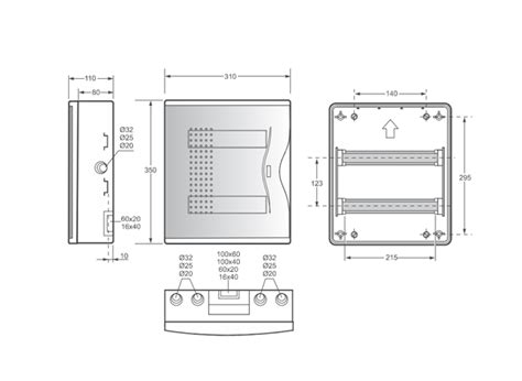 IP40 Surface Mounting Enclosure 24 Modules Famatel USA