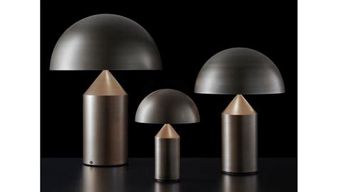 Atollo Table Lamp Satin Bronze By Oluce Switch Modern