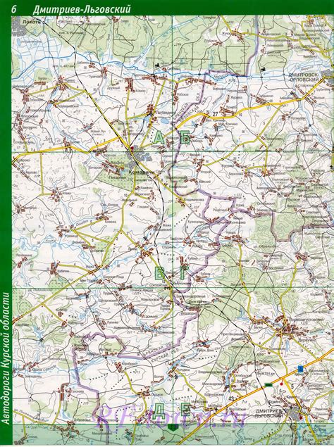 Карта курской области