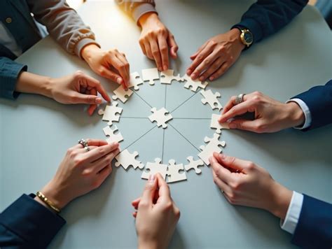 collaborative problem solving and team building through creative puzzle