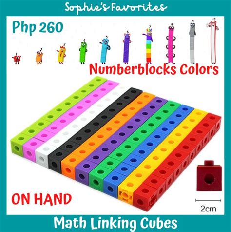 Numberblocks 100pcs 2cm Linking Cubes Blocks Color Manipulatives Unifix Cube Snap Cube Link Cube ...