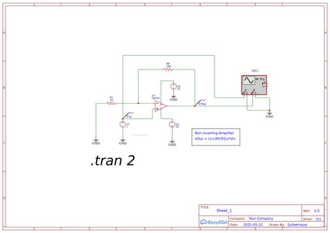 op amp non inverting platform for creating and sharing projects oshwlab