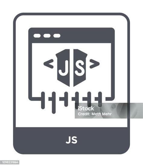 흰색 배경에 Js 아이콘 벡터 Js 유행 가득 프로그래밍 컬렉션에서 아이콘 0명에 대한 스톡 벡터 아트 및 기타 이미지 0명