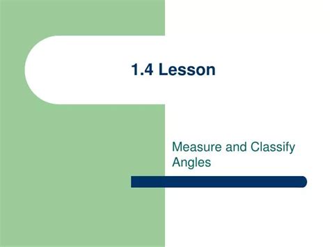 ppt understanding angle classification and measure powerpoint