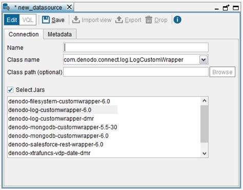 denodo log custom wrapper user manual