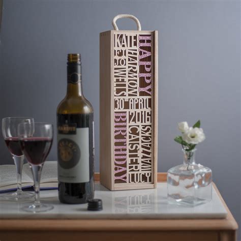 Winebottle T Boxes Bespoke And Personal