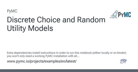 Discrete Choice And Random Utility Models — Pymc Example Gallery