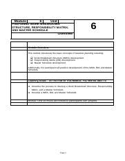 Module 6 Preparing Work Breakdown Structure Pdf Module 6 Unit PREPARING WORK BREAKDOWN