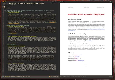 my org mode to latex setup for generic essay like documents r orgmode