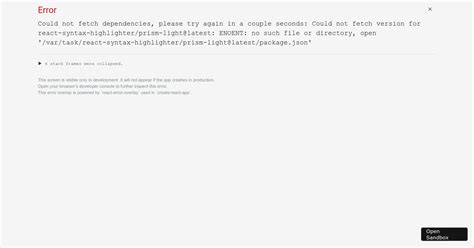 React Codesandboxer Example Codesandbox