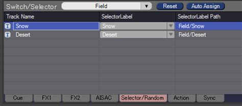 Cri Adx Tools Manual Assigning A Selector Label To A Track