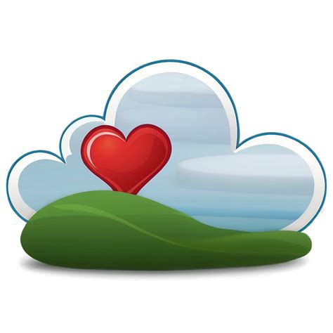Download Cloud Cartoon With Heart Png Nee64
