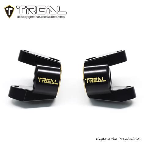Treal Scx10 Pro Brass C Hub Carriers L R Heavy Weight Upgrades Compatible With Axial 1 10th