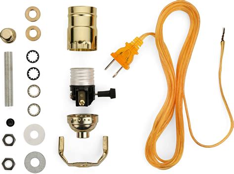 Lamp Base Socket Kit Electrical Wiring Set To Make Repair And Repurpose Lamps Rewire A