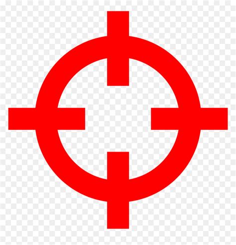 File Crosshairs Red Svg Shooting Cursor Png Red Crosshair
