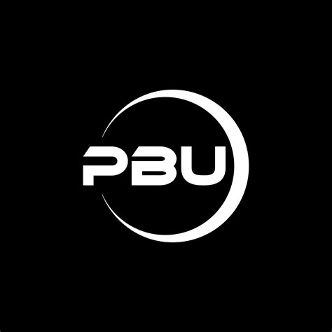 Pbu Letter Logo Design In Illustration Vector Logo Calligraphy Designs For Logo Poster