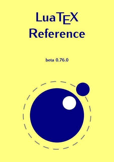 luatex reference manual