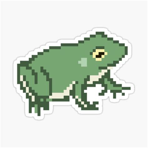 Frog Sprite Sticker For Sale By Beadfrog Redbubble