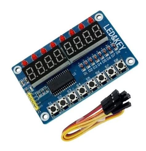 Módulo Tm1638 Display 7 Seg 8 Dig Led Botões Pic Arduino Mercadolivre