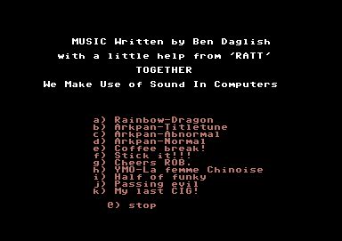 CSDb WE M U S I C 1 By We Music 1986