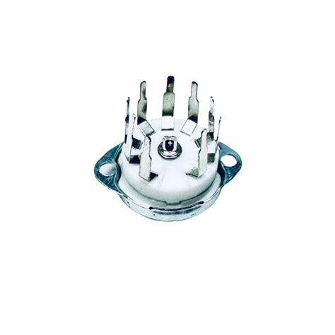 Ceramic 9 Pin Socket W Long Leads Tus9pc13