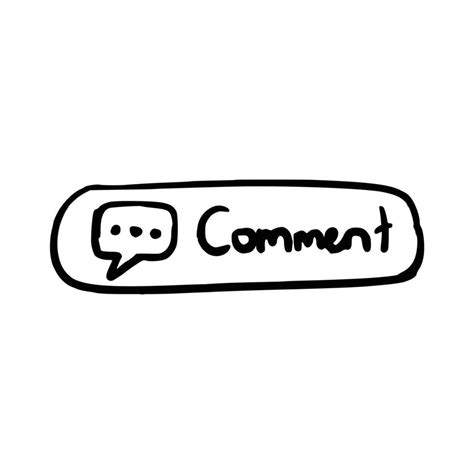 Handdrawn Comment Button Icon 42901110 Vector Art At Vecteezy