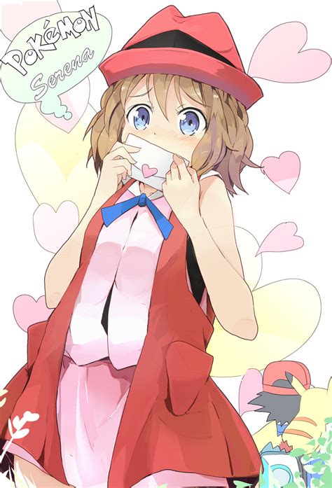 Pikachu Ash Ketchum And Serena Pokemon Drawn By Rakkogawa Rinro Danbooru