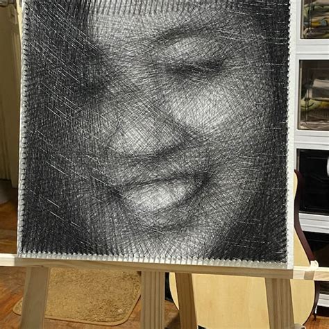 Personalized Colorful String Art Portrait Custom Digital Wall Art Unique T Diy String